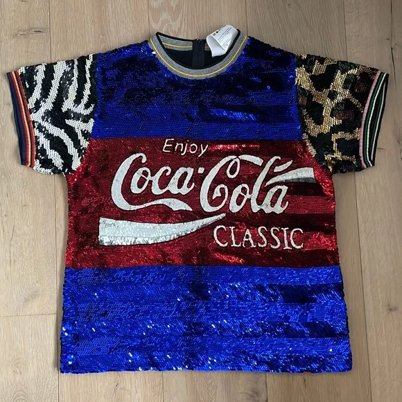 Coca Cola Sequin Top